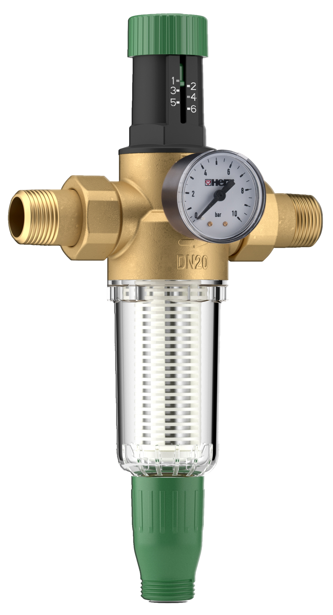 SHK-Journal: HERZ: Trinkwasserfilter mit Druckreduzierer