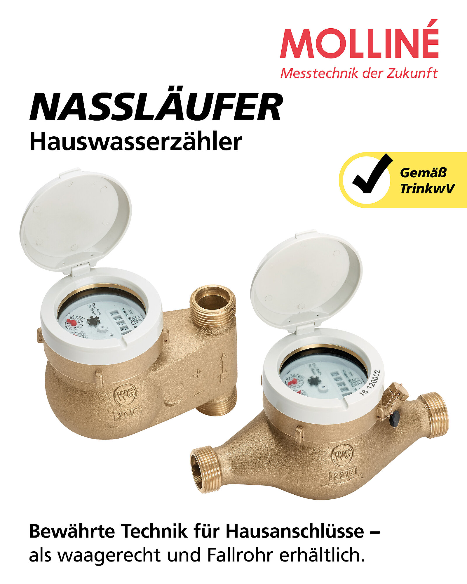 SHK-Journal: WDV Molliné: Hauswasserzähler als Nassläufer – Bewährte Technik für Hausanschlüsse