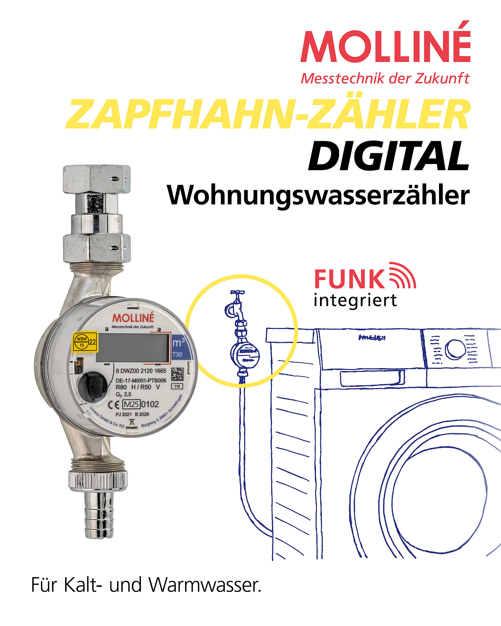 SHK-Journal: WDV Molliné: Waschtisch- und Zapfhahnzähler für Wohnungen ...