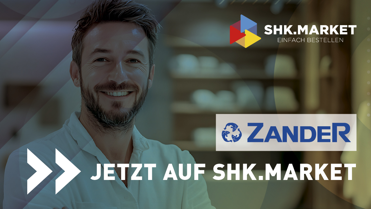 SHK-Journal: Der nächste Großhändler ist da: ZANDER jetzt auf SHK.MARKET verfügbar