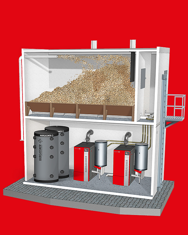 SHK-Journal: Doppelstock-Heizmodul Pellets